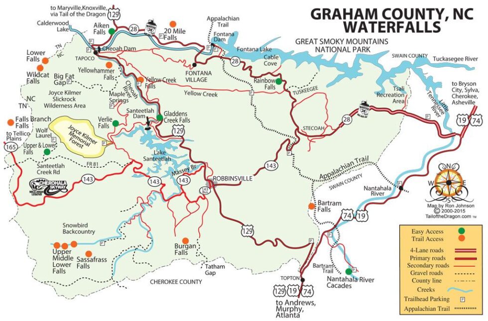 Graham County Waterfalls - Tail of The Dragon